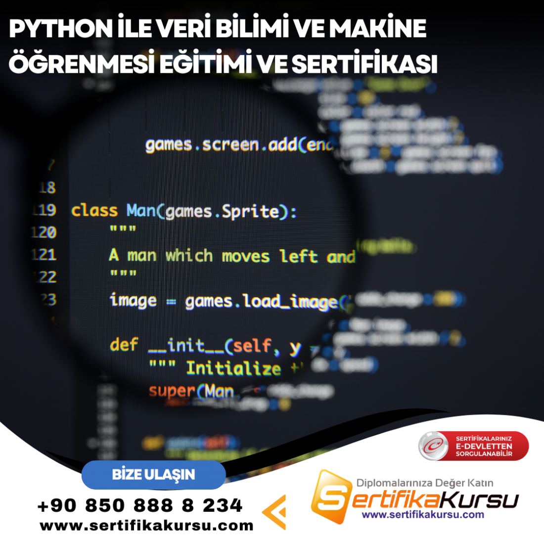 Üniversite Onaylı Sertifika | Python ile Veri Bilimi ve Makine Öğrenmesi Eğitimi ve Sertifikası ...